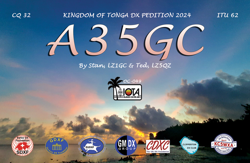 A35GC - callsign lookup - QRZ - dxwatch - dx cluster